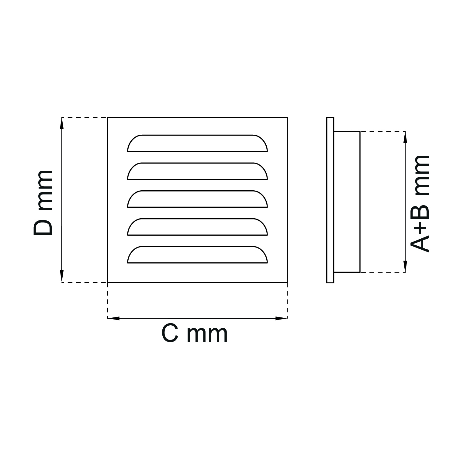 VENTILGALLER 33G 100X100 (P) | Beijer Byggmaterial