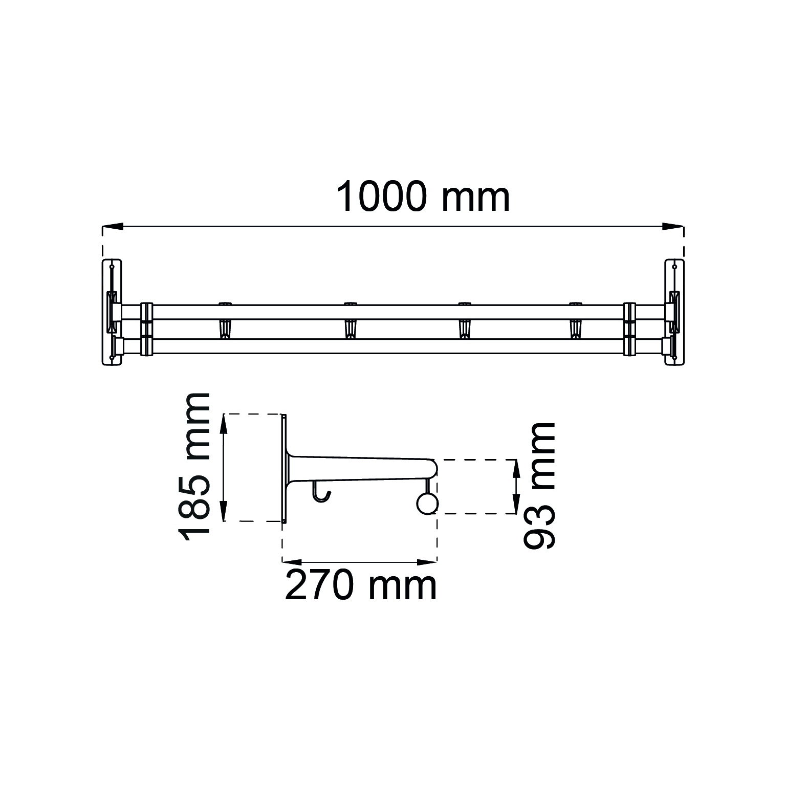 HATTHYLLA ELEGANT PLUS ALU/EK 1M | Beijer Byggmaterial