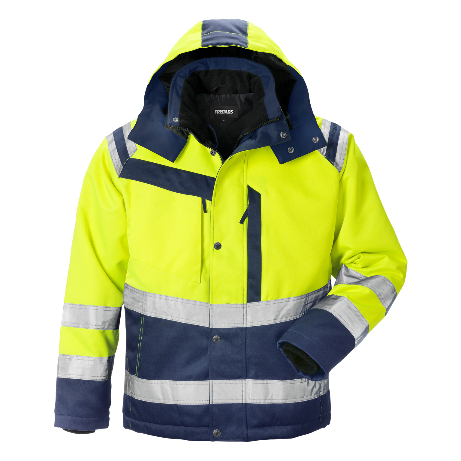 VINTERJACKA VARSEL 4043 PP KLASS 3 VARSELGUL/MARINBLÅ | Beijer Byggmaterial