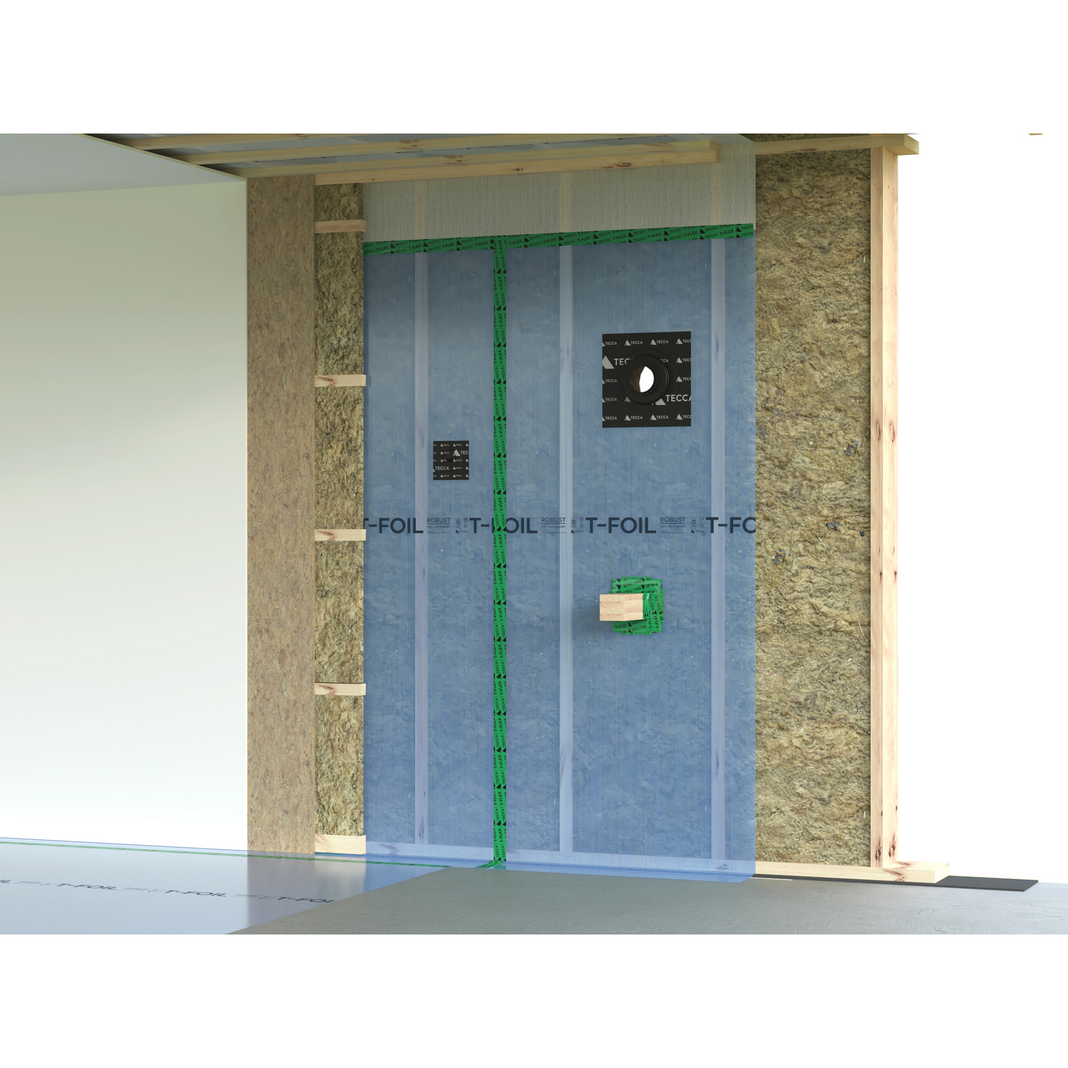 BYGGFOLIE T-TÄT ROBUST PLAN 1400MM 50M | Beijer Byggmaterial