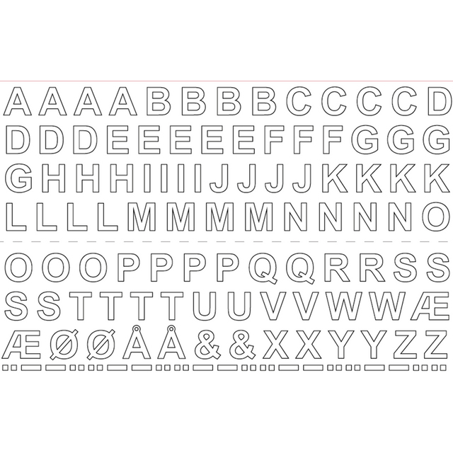 BOKSTAV A-Ö VINYL VIT 13MM | Beijer Byggmaterial