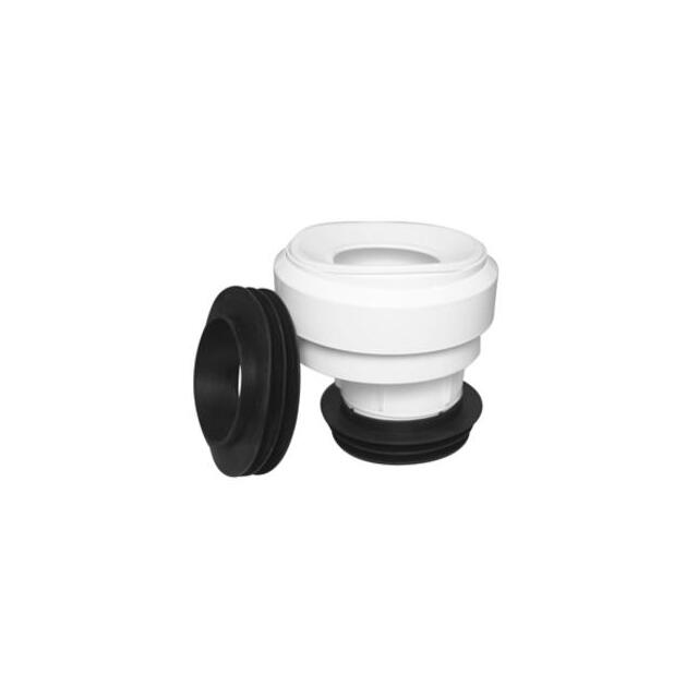 WC-STOS EXC T PVC PP MA 12CM MUFF&SLÄTANDA 118MM 2316847 | Beijer ...