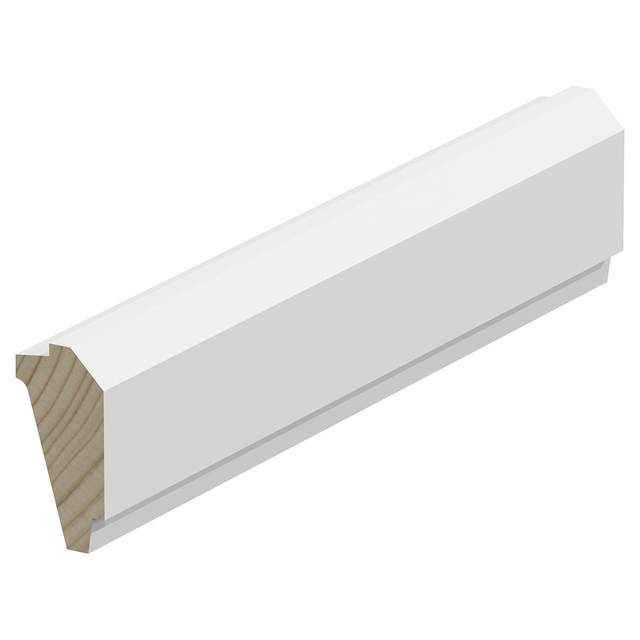 SKUGGLIST FURU 21X43MM MÅLAD HELVIT | Beijer Byggmaterial