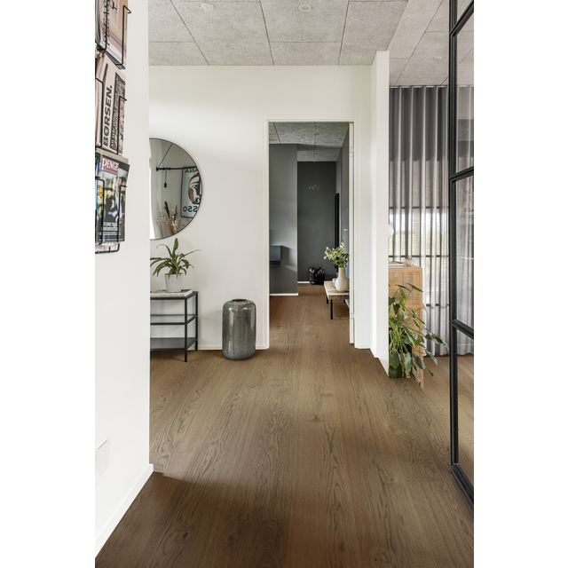 TRÄGOLV HÄRDAD EK LINDBY XXL 1,934M2/PKT NAT BRUSHED BROWN | Beijer ...
