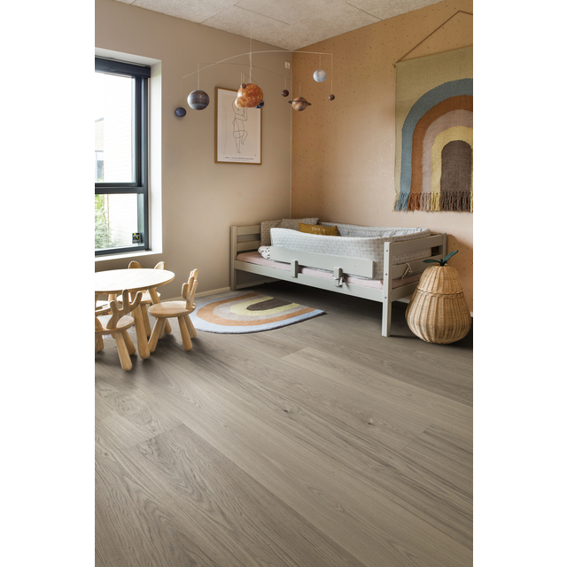 TRÄGOLV HÄRDAD EK BONNARP XXL 1,934M2/PKT NAT BRUSHED E-GREY | Beijer ...