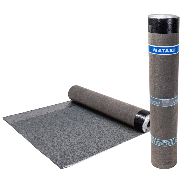 TAKPAPP SJÄLVTÄCK 14 GRÅ 7X1M | Beijer Byggmaterial