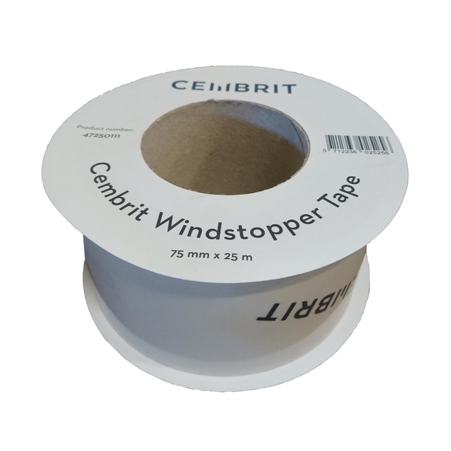 TAPE WINDSTOPPER SWISSPEARL 75MM 25M | Beijer Byggmaterial