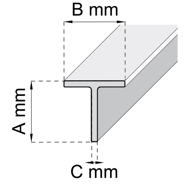 T-PROFIL B90 AL 20X20X2X2000MM | Beijer Byggmaterial