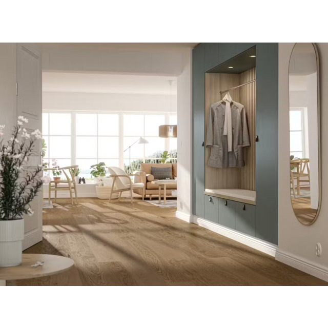 TRÄGOLV HÄRDAD EK TULLSTORP XL 1,813M2/PKT NAT BRUSH BROWN | Beijer ...